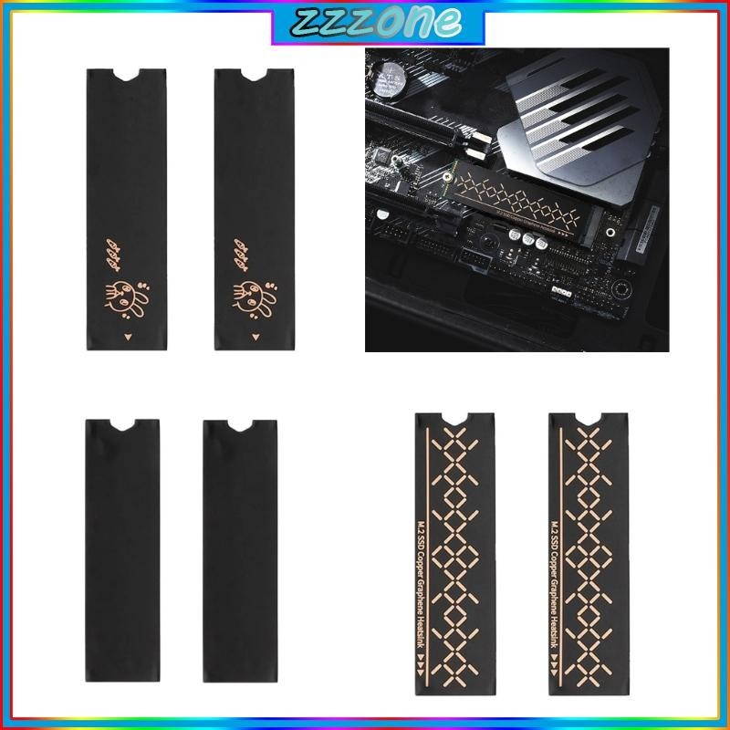 zzz 2Pcs M 2 NVMe Heatsink M 2 PCIE NVME 2280 SSD Coating Full Cover ...