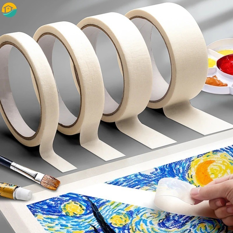 20M Adhesive Masking Tape White Writable Tapes for Art Painting Sketch ...