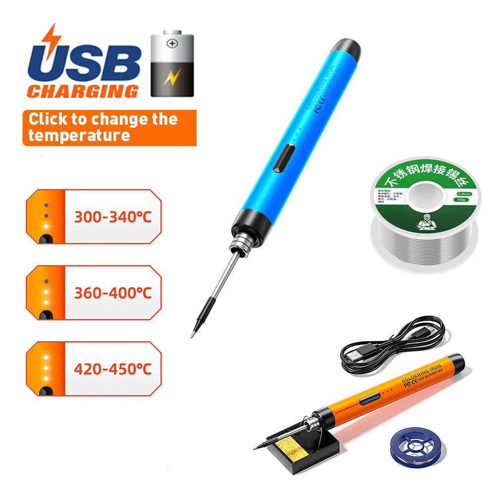 8W Three-speed adjustable USB cordless portable soldering iron Welding ...