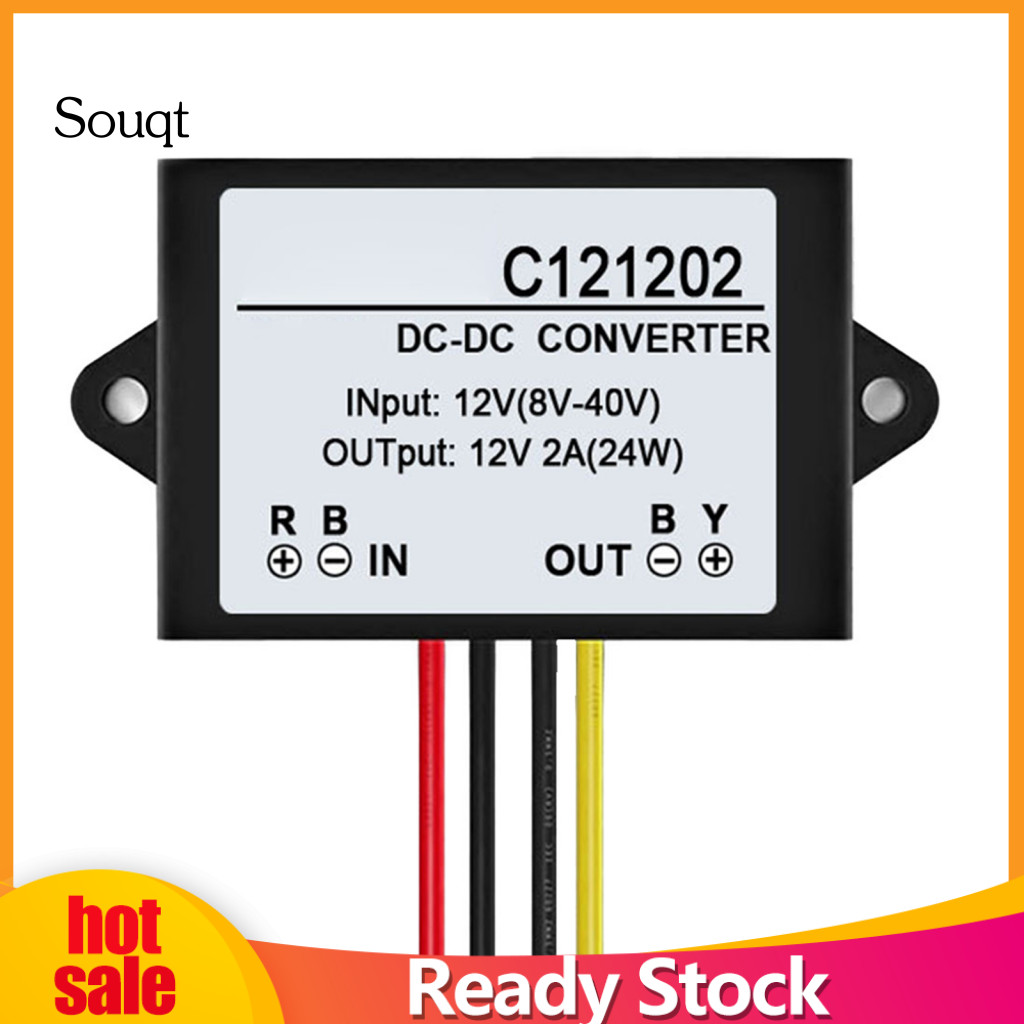 C121202 DC 12V to DC 12V 2A Waterproof Voltage Regulator Stabilizer ...