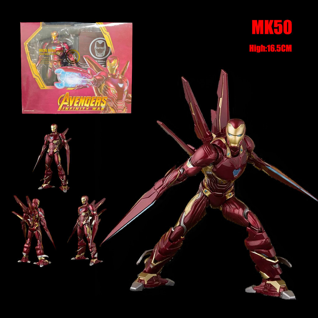 SHF MK50 MK85 IRON MAN Avengers: Infinity War Endgame Iron Man Action Figure Model Toys | Shopee ...