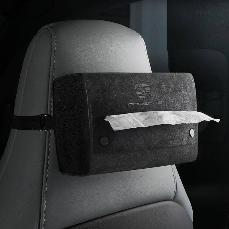 Snblo Suede Porsche Car Macan Tissue Box Paper Extraction Hanging ...