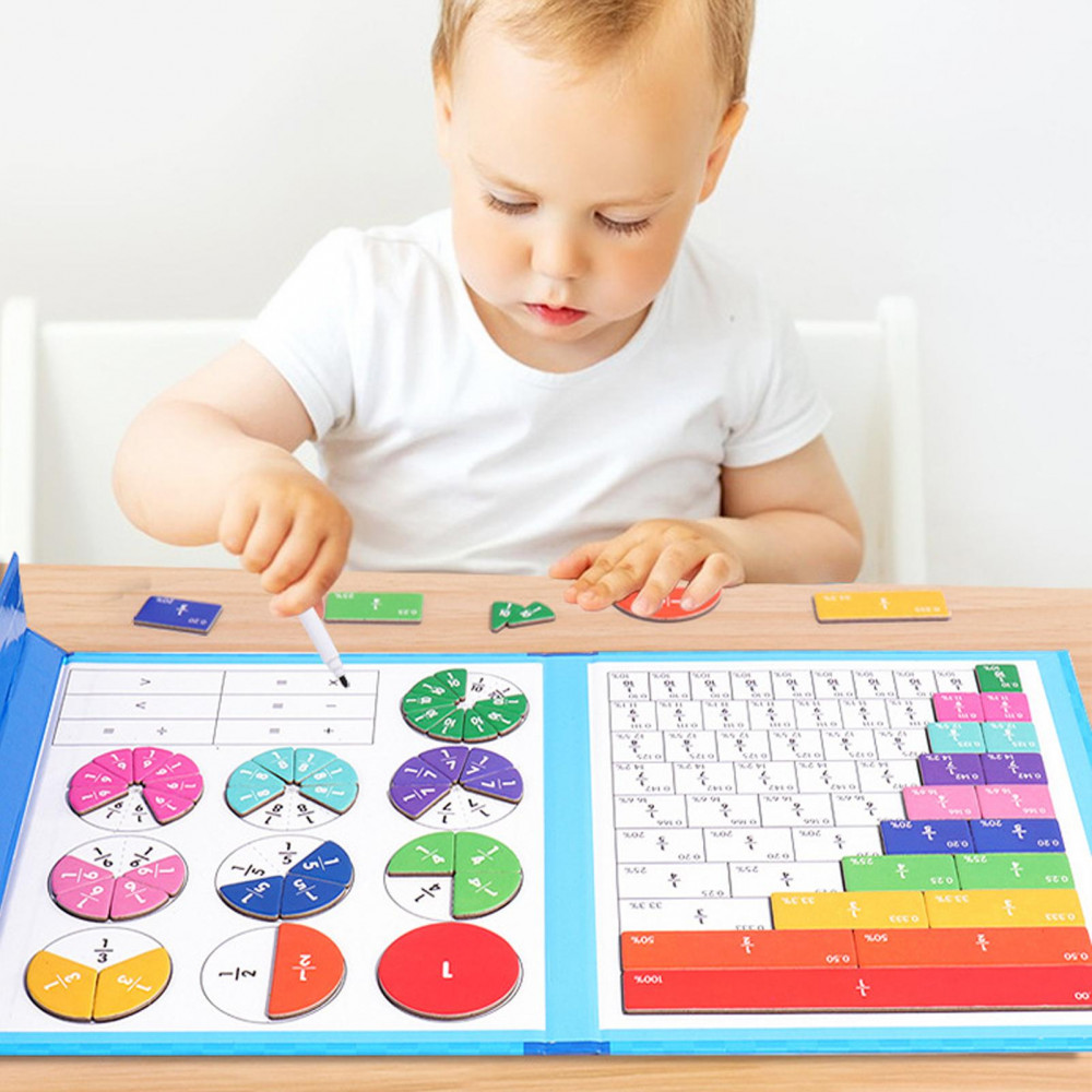 YL Magnetic Math Manipulatives , Rainbow Tiles Fraction Strips , Maths ...
