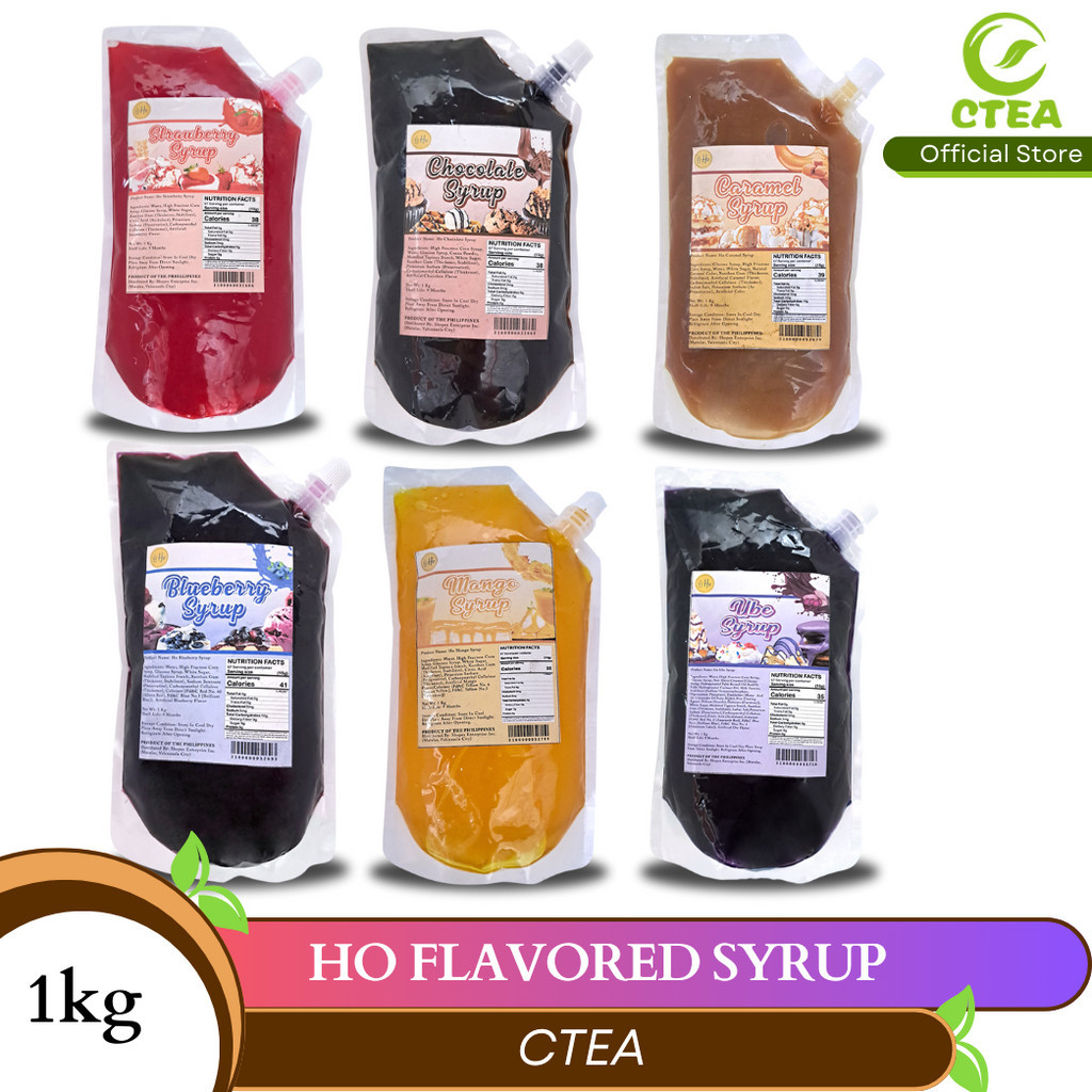 HO Syrups 1kg/ Caramel/ Ube/ Strawberry/ Chocolate/ Mango/ Ube ...