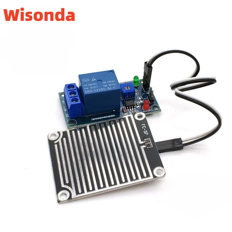 Snow Raindrops Detection Sensor Module Rain Weather Module Humidity For Arduino Relay Control