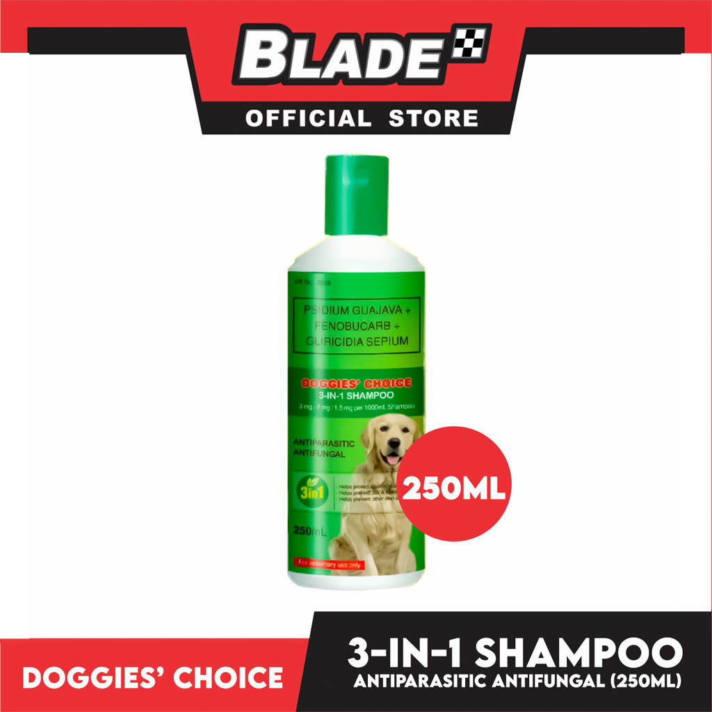 Doggies' Choice 3-IN-1 Dog Shampoo, Antiparasitic Antifungal 250ml ...