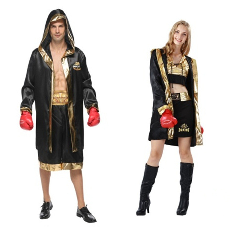 Halloween Boxer Costume UFC Octagonal Cage Fighting Gold Belt ...