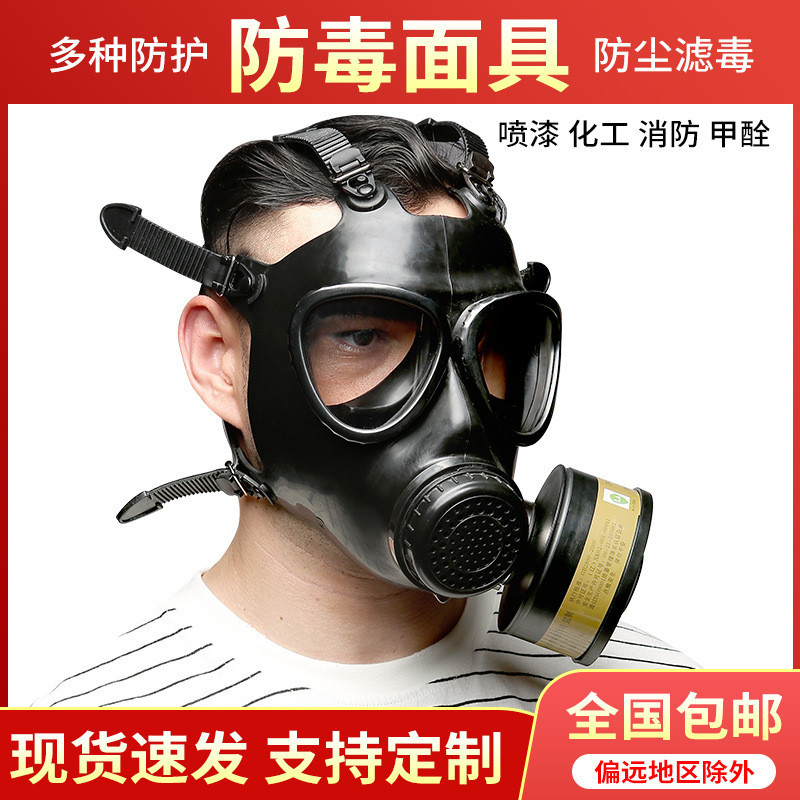 Gas Mask Chemical Spray Paint Military Anti-Chemical Fire Exercise Anti ...