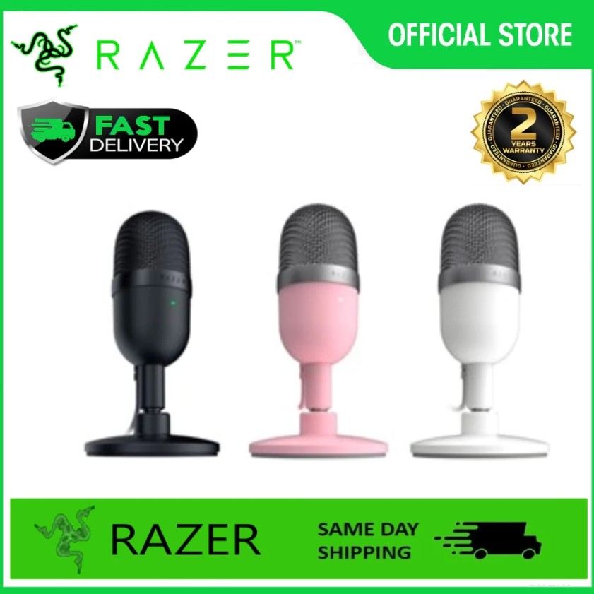 Razer Mic Seiren Mini Ultra-compact Portable Mini Streaming Microphone ...