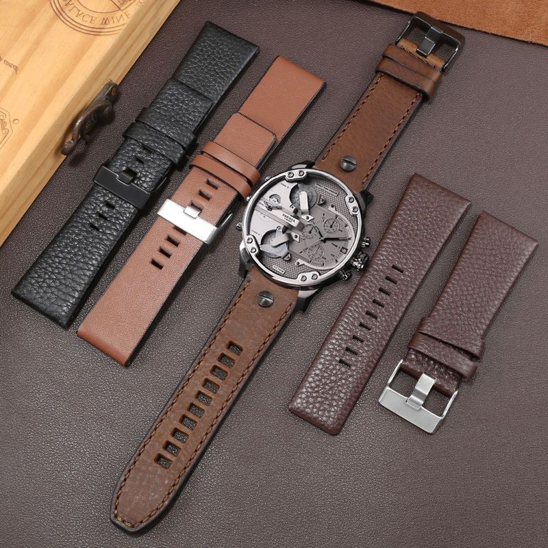 Replace the watch strap DiSai genuine leather watch strap men's DZ7257 ...