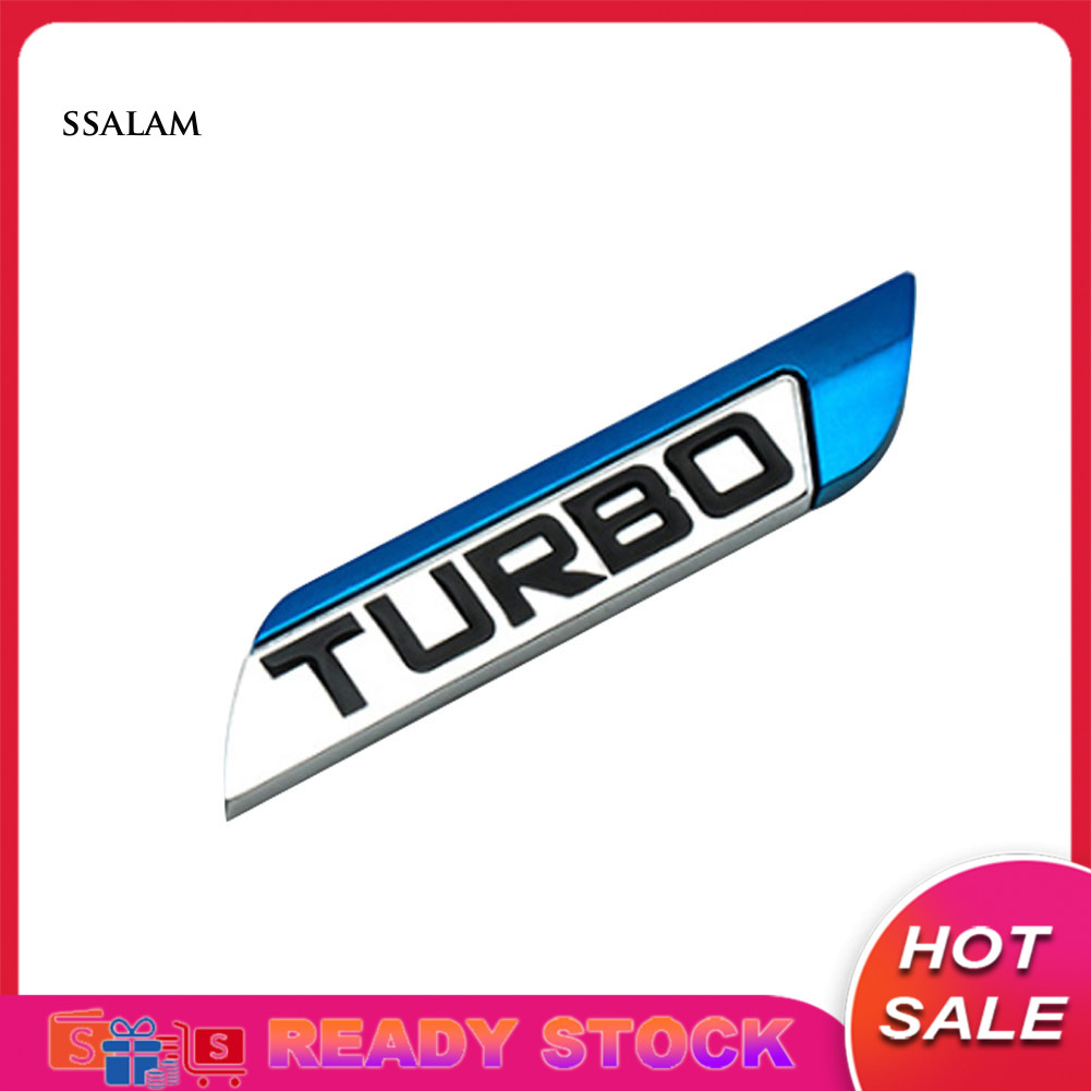 【COD】 3D Metal TURBO Turbocharged Car Sticker Logo Emblem Badge Car ...