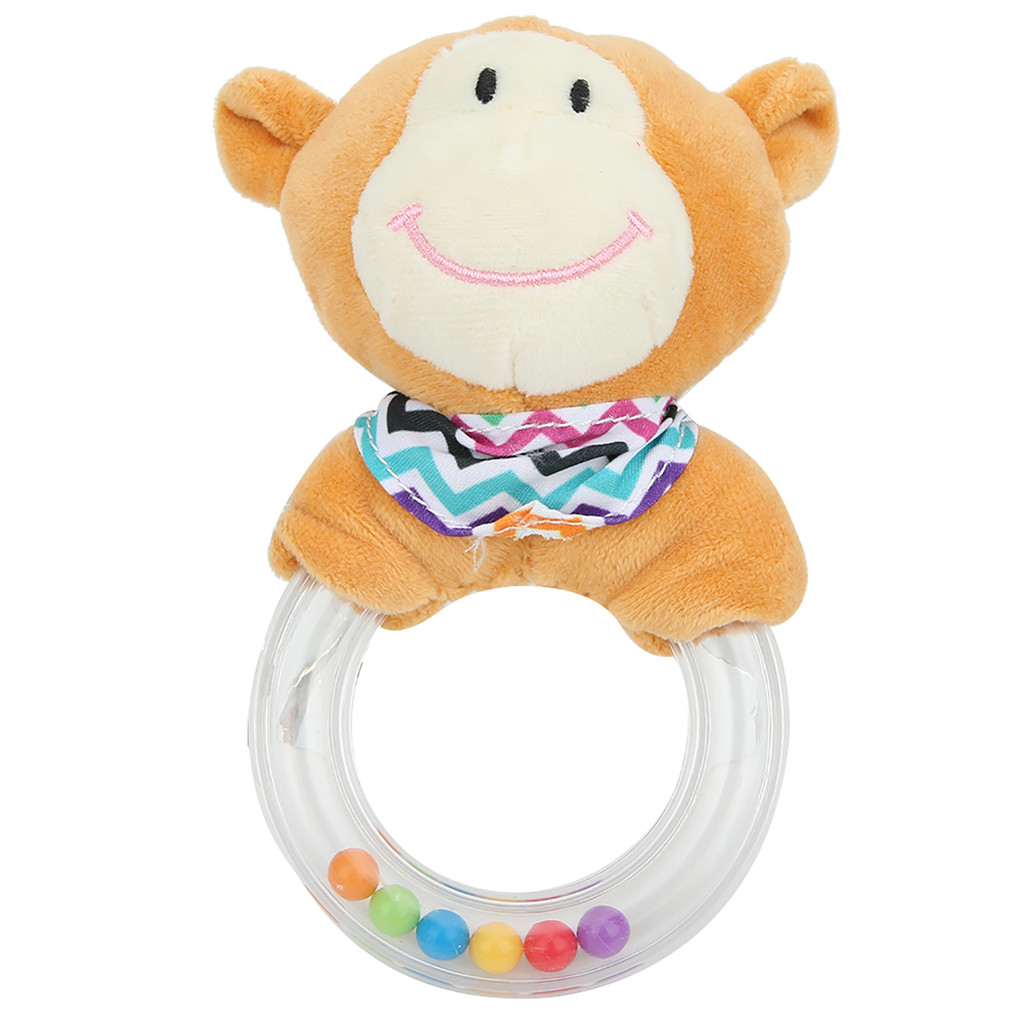 Hand Crank Plush Toy Educational Toddler Hand Rattle Puzzle Toy ...