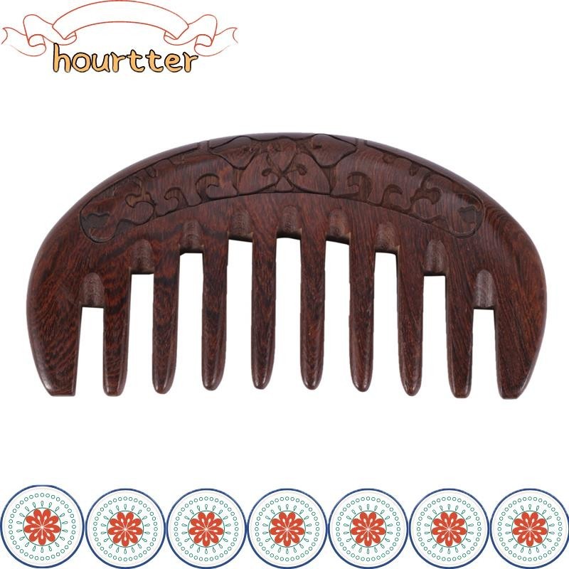 Wood Comb Wooden hair comb Natural Comb-Anti Static Massage through the ...