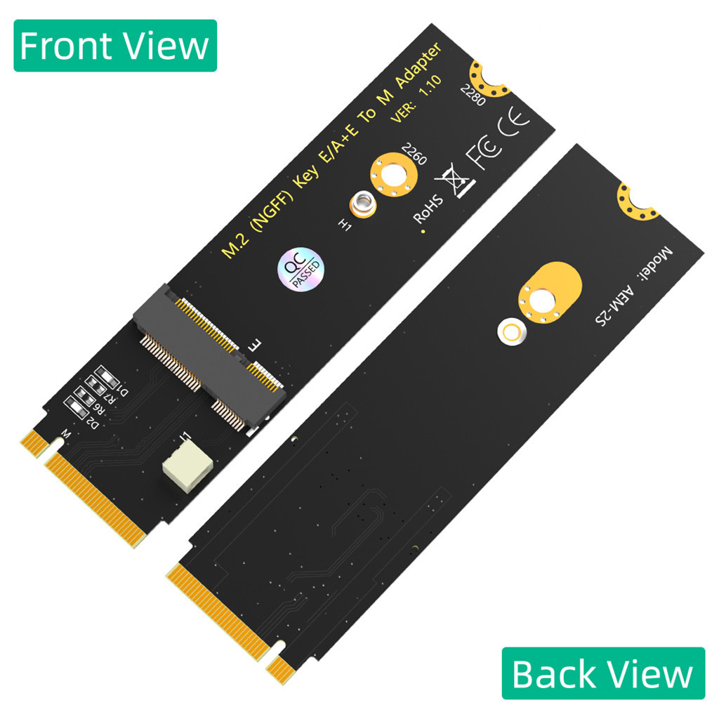 M.2 A+E Key WiFi/Bluetooth-compatible Card to M.2 Key M Adapter Card ...