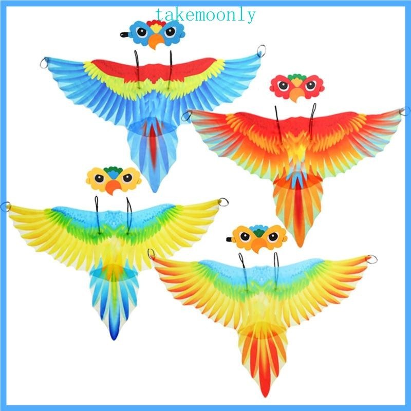 TAK Kids Parrot Wings for w Costume for Boy Girl Birds Dress Up Costume ...