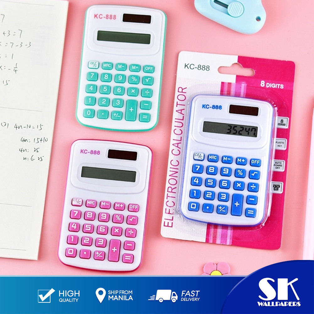 SK Mini Electronic Calculator 8Digits School Office Supplies 1pc ...