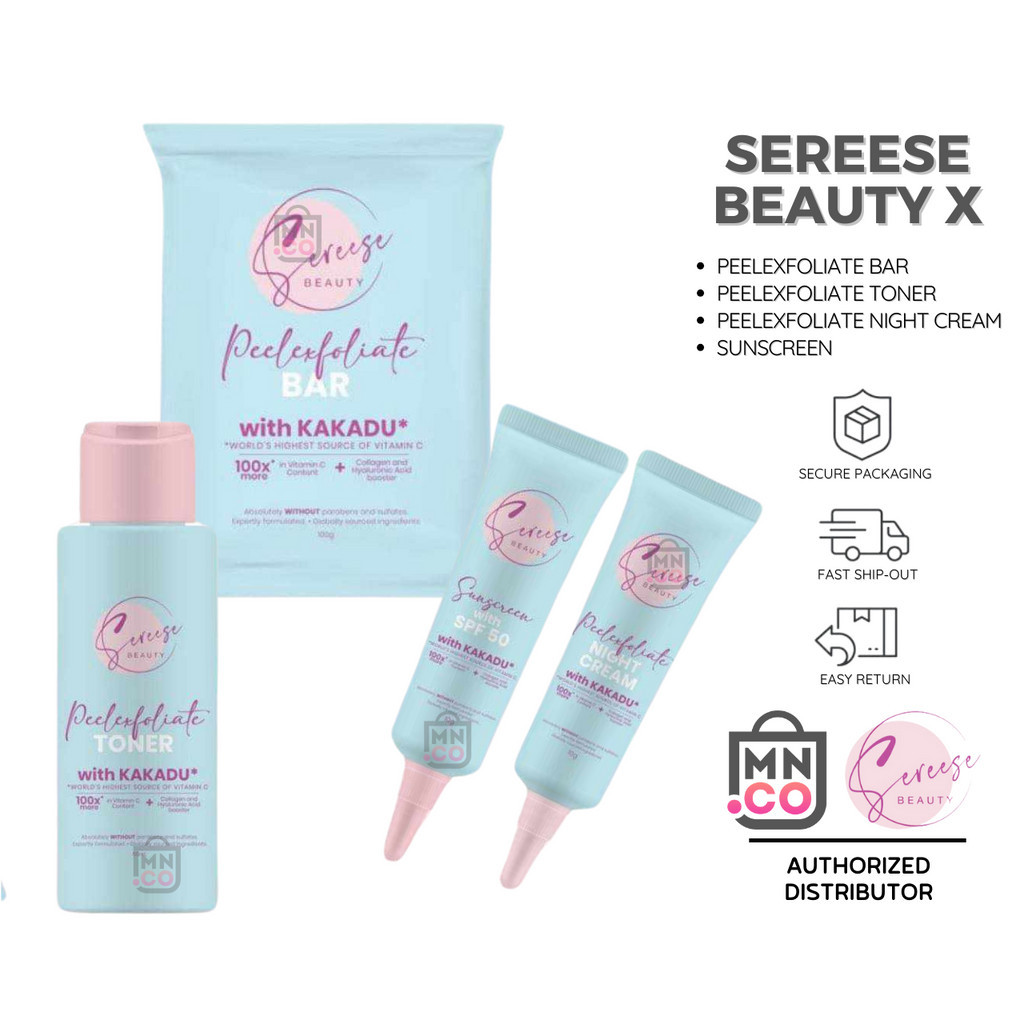 Sereese Beauty X - Peelexfoliate Skin care Kit (Soap Bar, Toner, Night ...