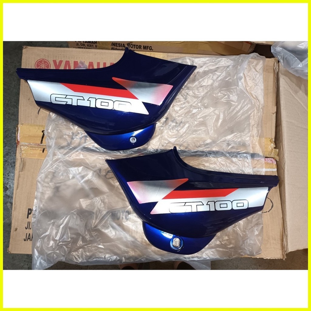 ♞KAWASAKI CT100 SIDE COVER SET (D.BLUE) REPLACEMENT | Shopee Philippines