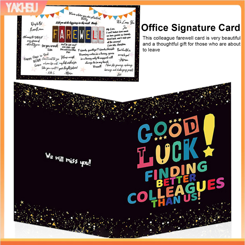 yakhsu| Farewell Card Foldable Farewell Card Goodbye Farewell Card for ...