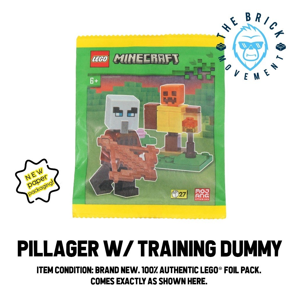 LEGO® MINECRAFT Pillager w/ Training Dummy Foil Pack | Shopee Philippines