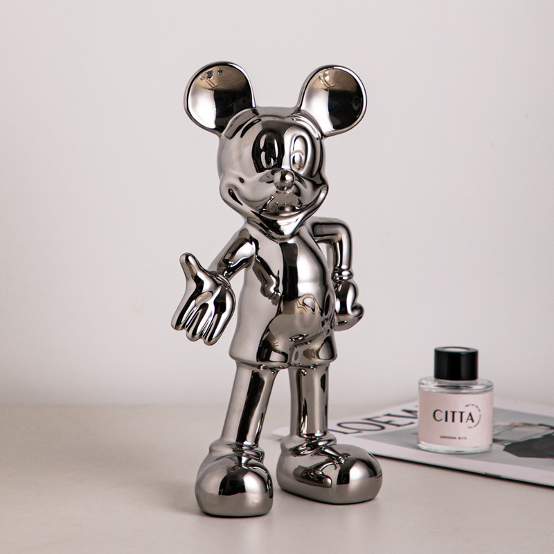 Welcome Mickey Ornaments Ceramic Entrance Living Room TV Cabinet Wine ...