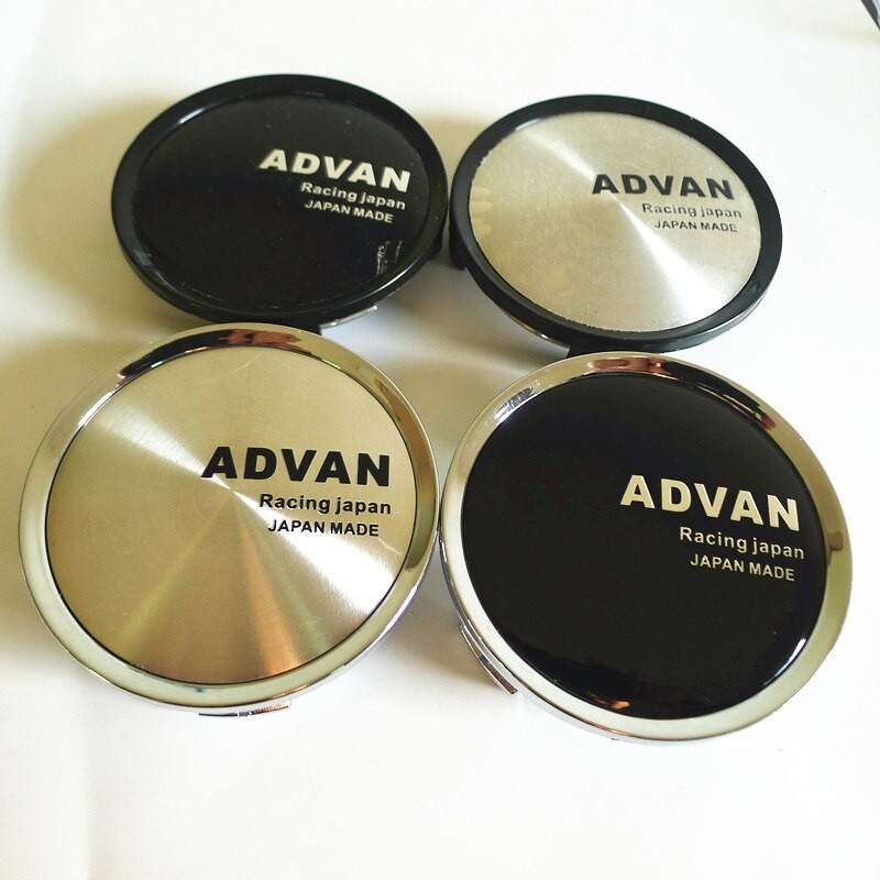 4pcs 74mm 70mm For ADVAN Racing Car Wheel Center Hub Cap Cover Emblem ...