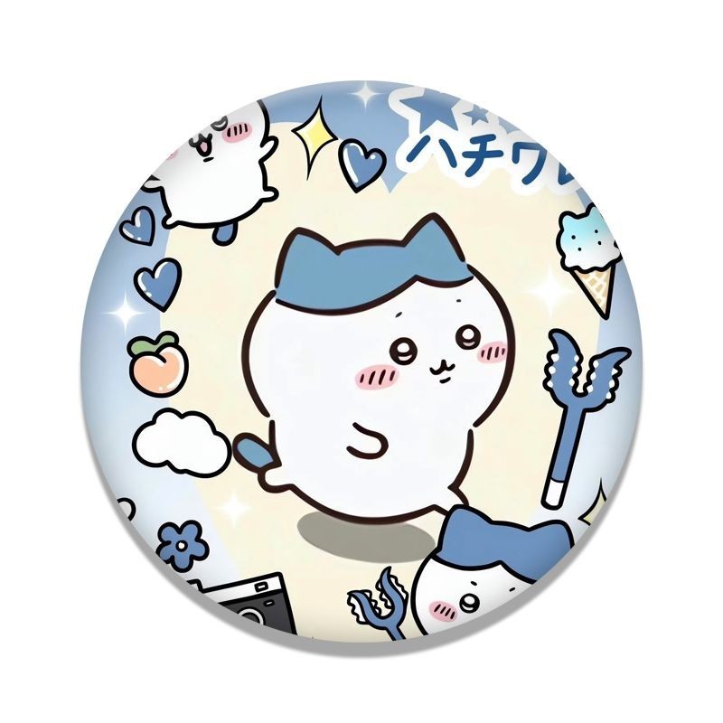 CHIIKAWA badge Xiaoba Usachi Jiyi flying squirrel otter division cute ...