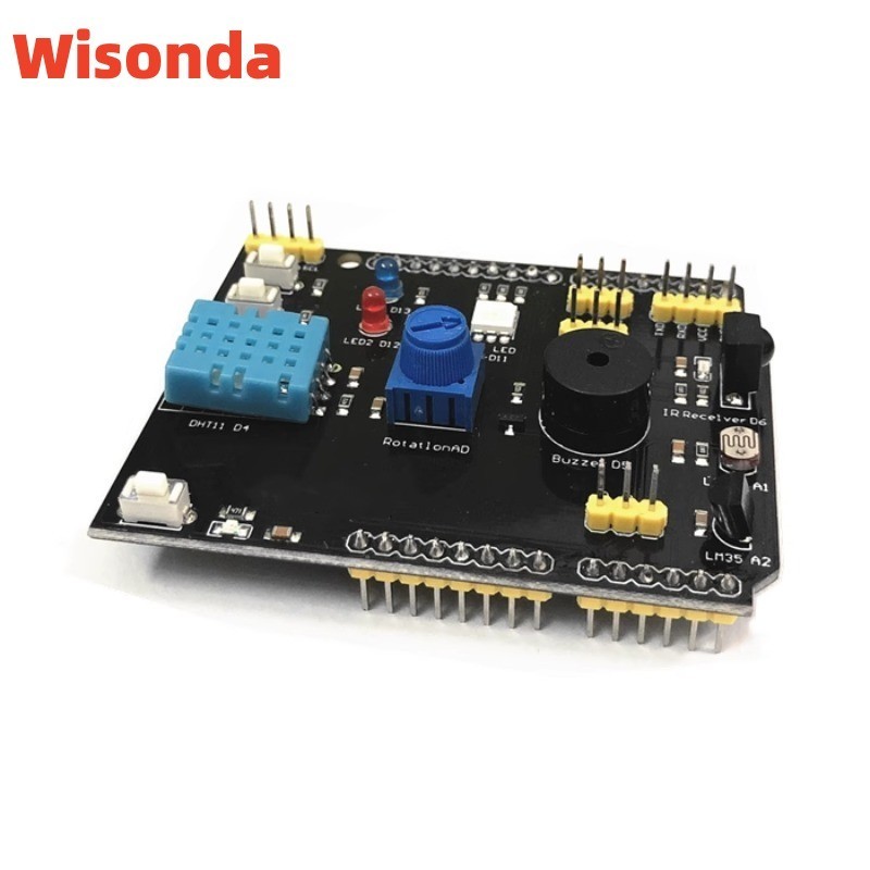 9 in 1 sensor board Multifunction Expansion Board DHT11 LM35 ...