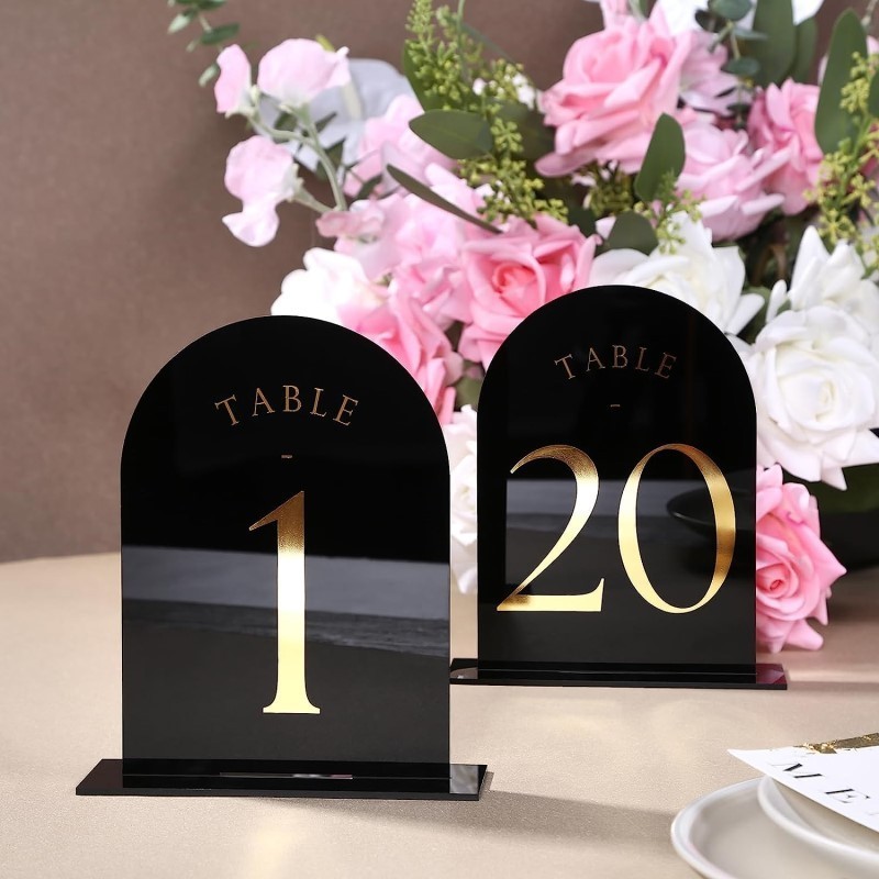 Acrylic Wedding Seat Card Restaurant Banquet Table Number Plate Table ...