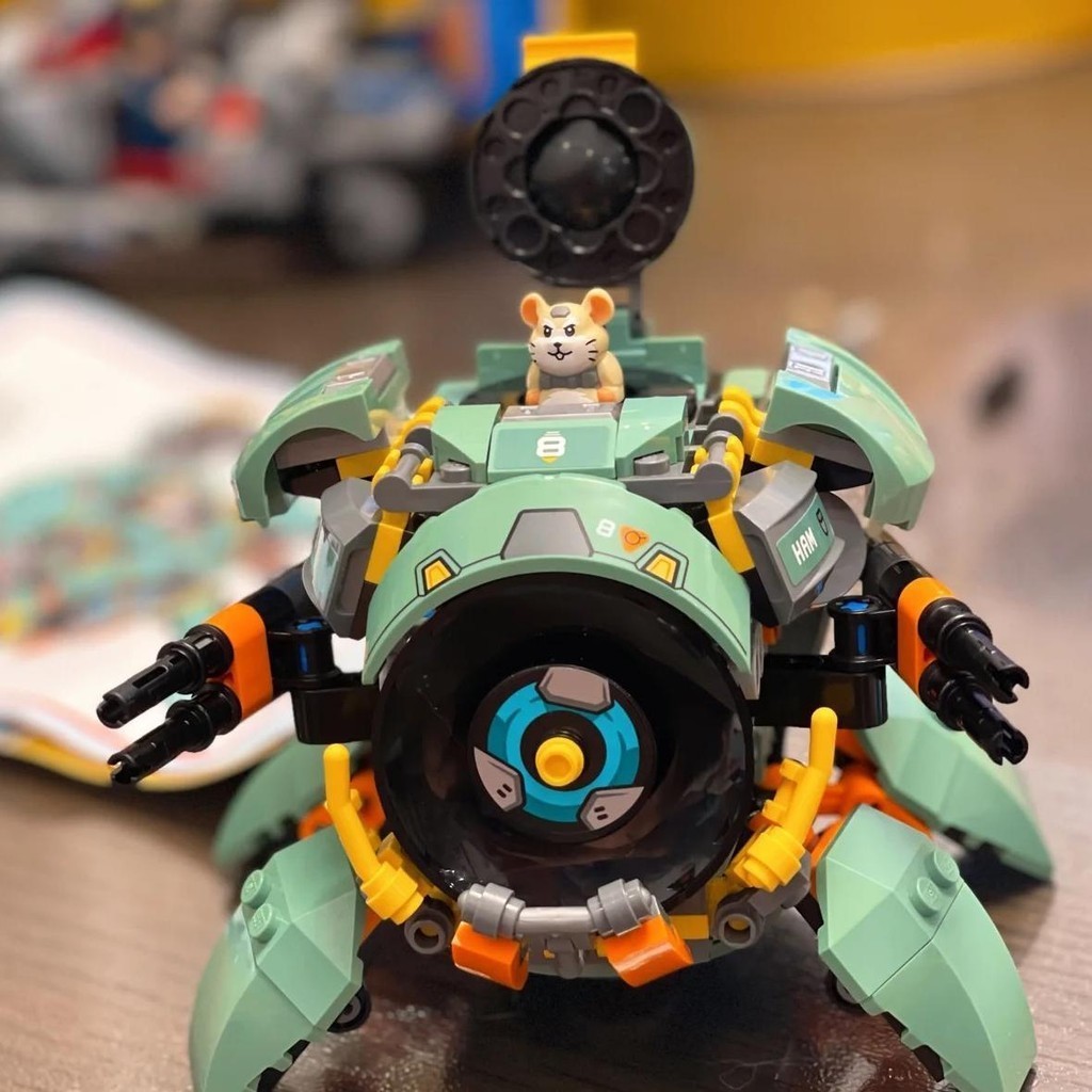 Hamster Wrecking Ball Mecha Overwatch Assembled Building Blocks Toy ...