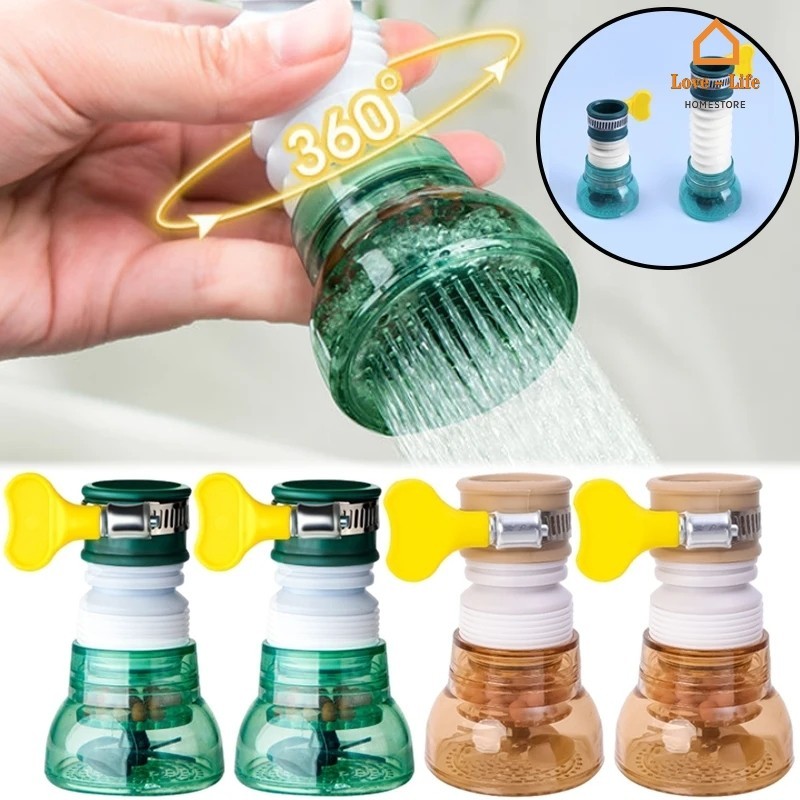 Kitchen Faucet Filters Retractable Splash Water-saving 360 Adjustable ...