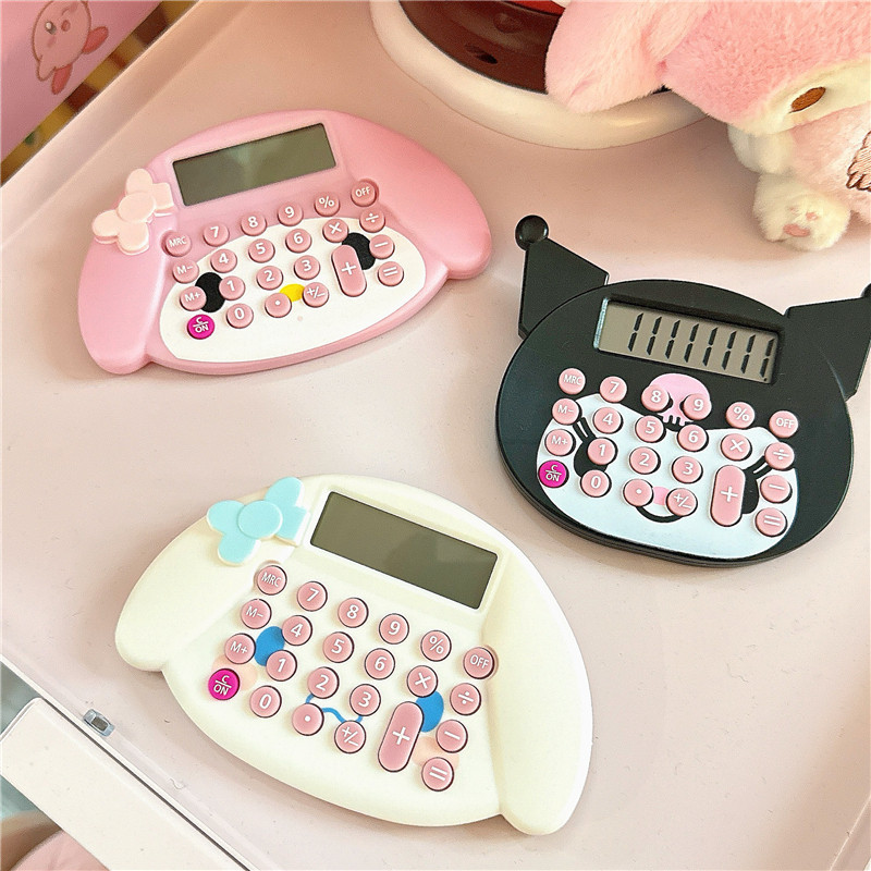 Sanrio Electronic Calculator Mini Cartoon Kuromi Calculator Stationery ...
