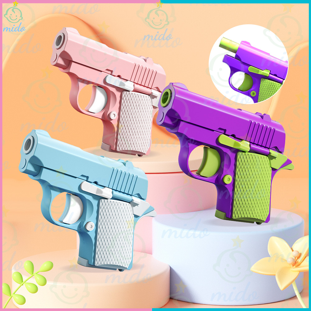 MD Fidget Toy 3D Gravity Carrot Gun Toys for Kids Stress Relief Toy ...