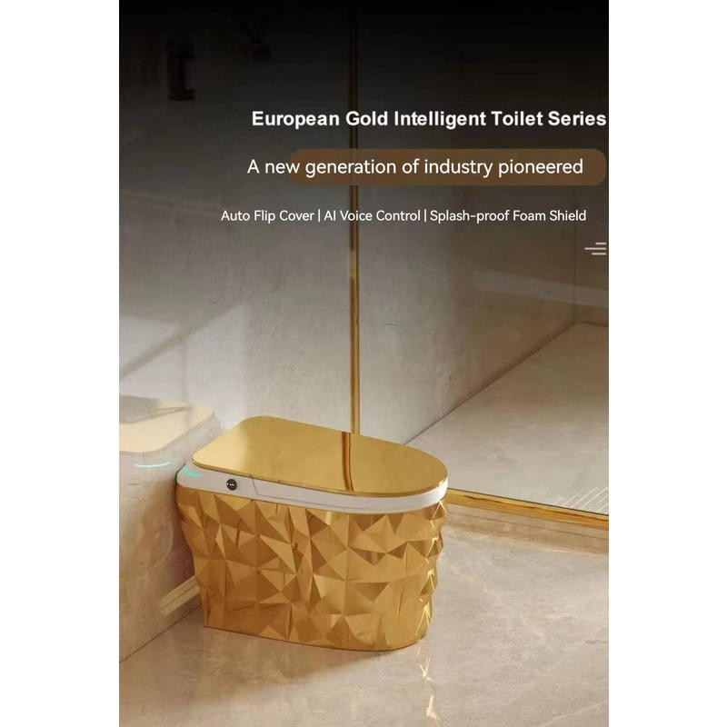 Intelligent toilet integrated household fully automatic flip and hot ...