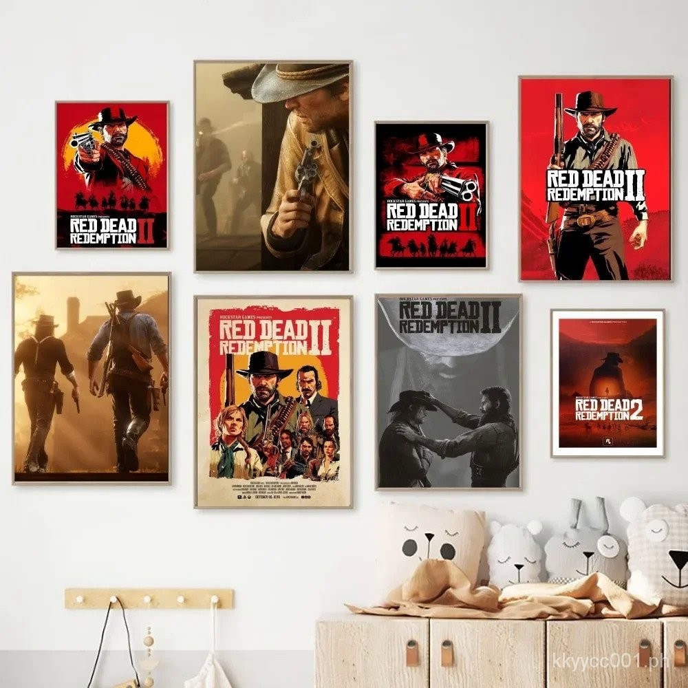 Game TV Red Dead Redemption 2 Poster Kraft Paper Vintage Poster Wall ...