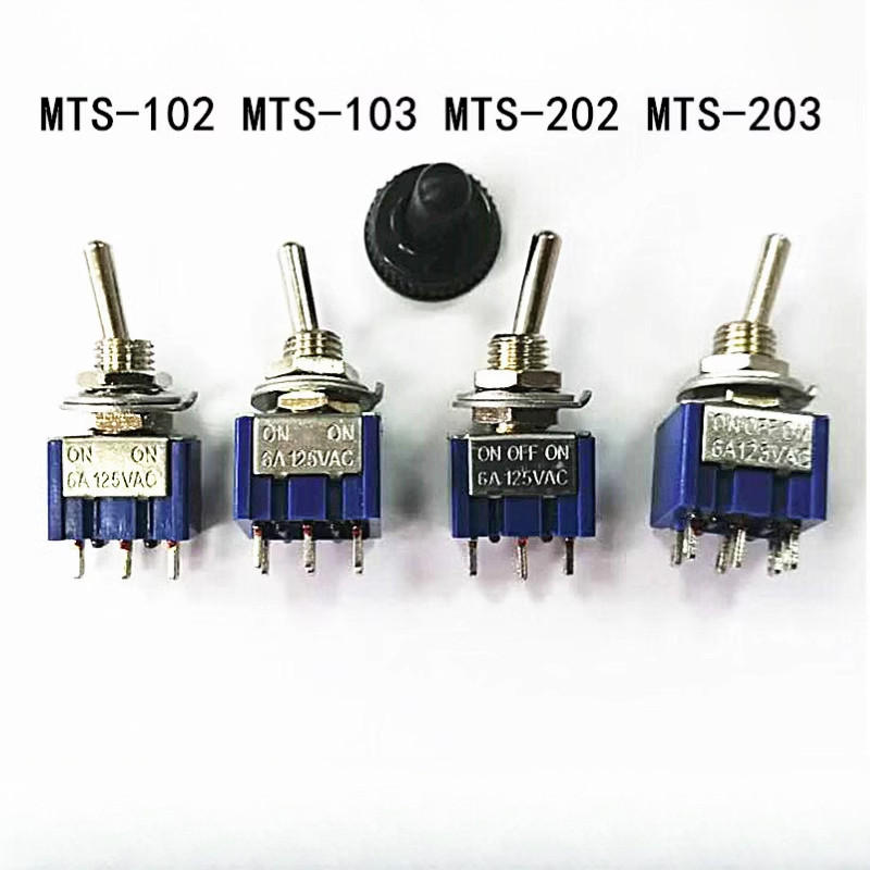 10pcs Toggle switch MTS-101/102/103 MTS-202/203 3-pin/6-pin two/three ...