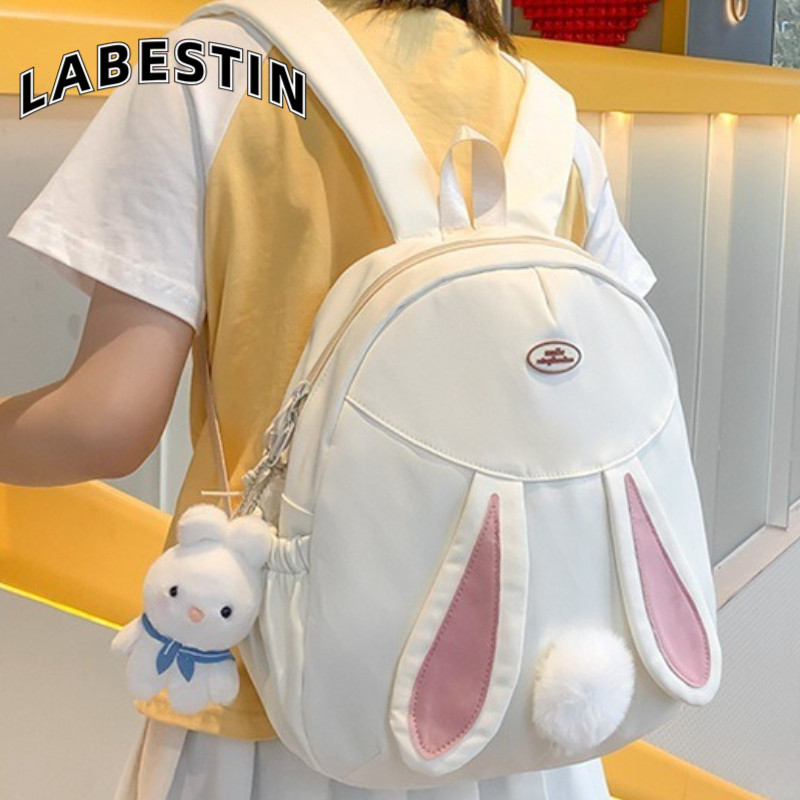 Rabbit ear backpack, a cute backpack to meet the scenes of animation ...