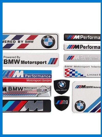 Metal Car Body Nameplate Sticker for BMW M Power M6 M8 E46 E60 E39 E90 ...