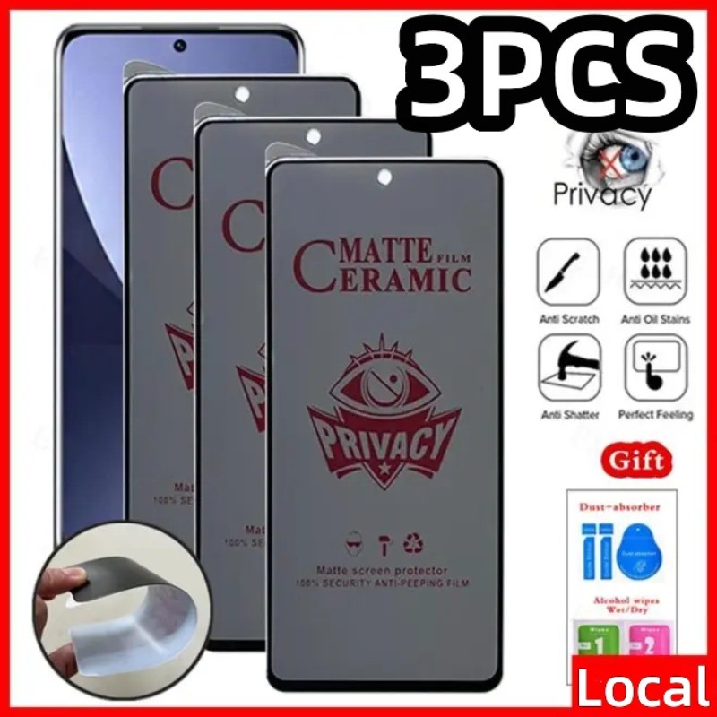 privacy Ceramic Film for iphone 11 13 16 15 pro max xr 14 12 x 7 plus 8 ...