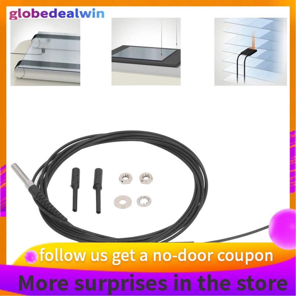Globedealwin 0 to 540mm Fiber Optic Sensor M3 Thread Linear Reflection ...
