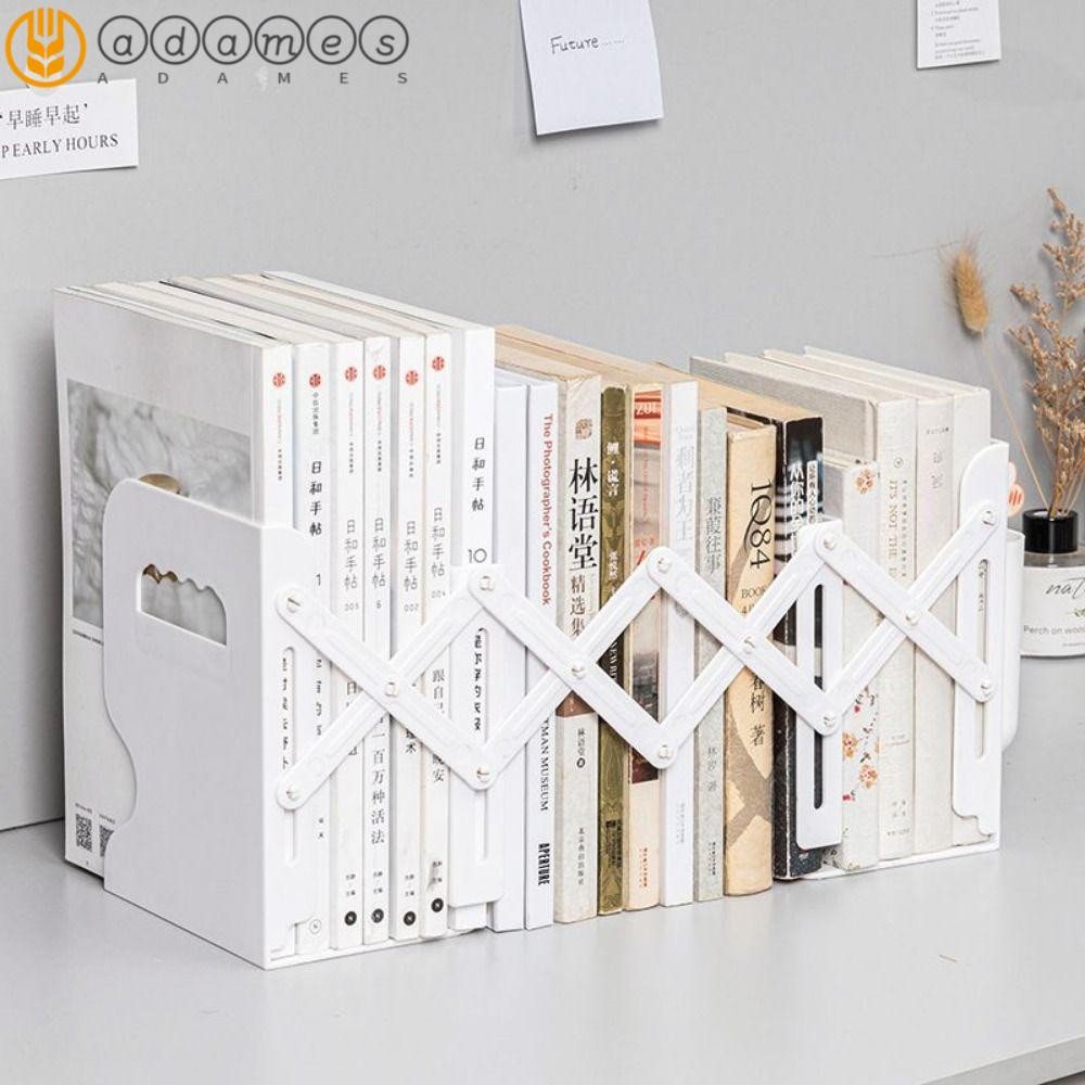 ADAMES Desktop Book Stand, With Pen Holder Retractable Foldable Storage ...