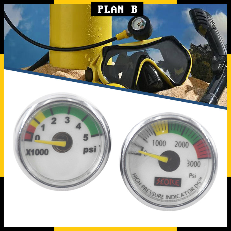 3000Psi And 5000Psi Mini Pressure Guage 22mm 1/8NPT For Scuba Tank ...