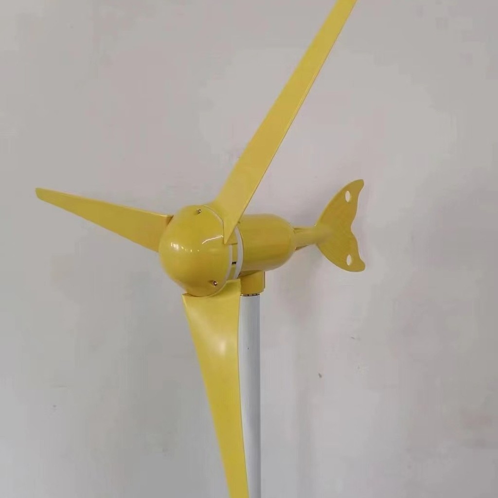 100W Small Wind Turbine Wind-Solar Hybrid Street Light Horizontal Axial ...