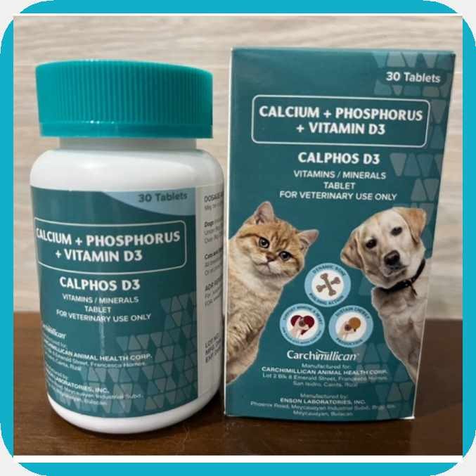 Calphose*D3{av~Vitamin^p/Tablets$h/for%a:Dogs%R:and%K:Cats | Shopee ...