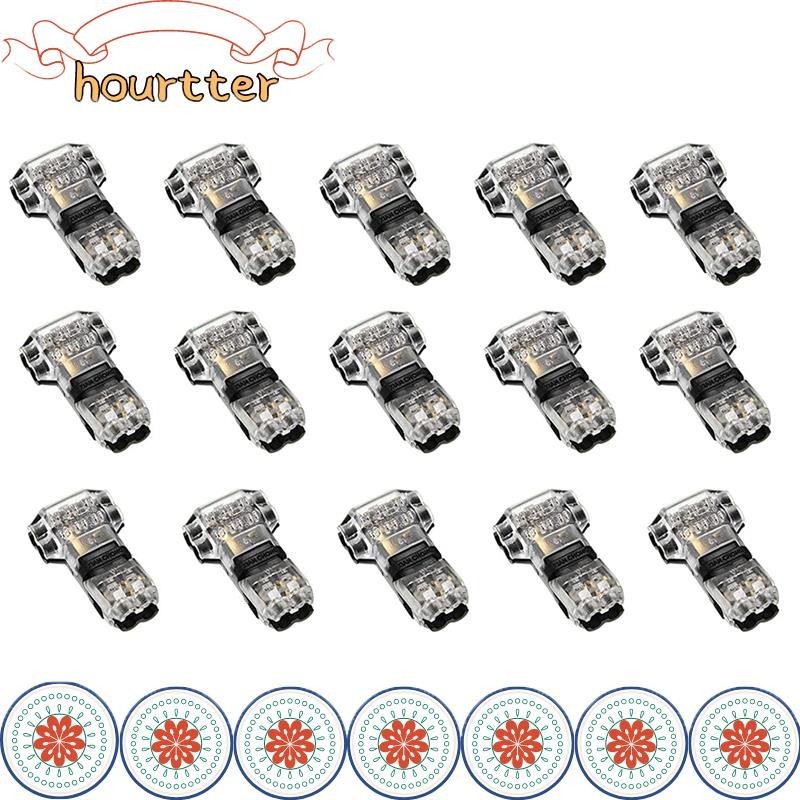 15 Pcs 3 Way 2 Pin Wire Connectors Low Voltage Universal Compact T-Tap ...