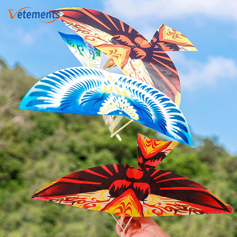 Handmade Assembled Elastic Kite Bird Model Fun DIY Rubber Band Bionic ...