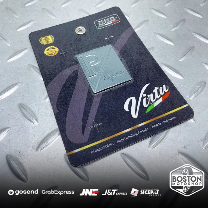 Virtu Emblem Tie CNC Piaggio logo - Gray SD27 | Shopee Philippines