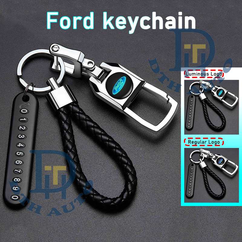 DTH Upgraded Car Keychain Ford Keychain Alloy Motorcycle Key Holder ...