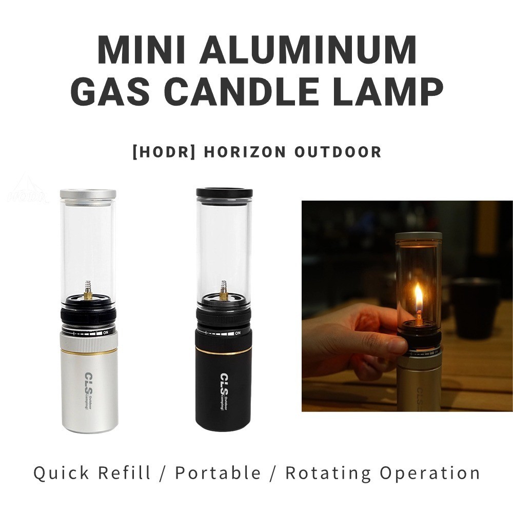 [HODR] Mini Gas Candle Lamp Aluminum Alloy Gas-powered Portable ...