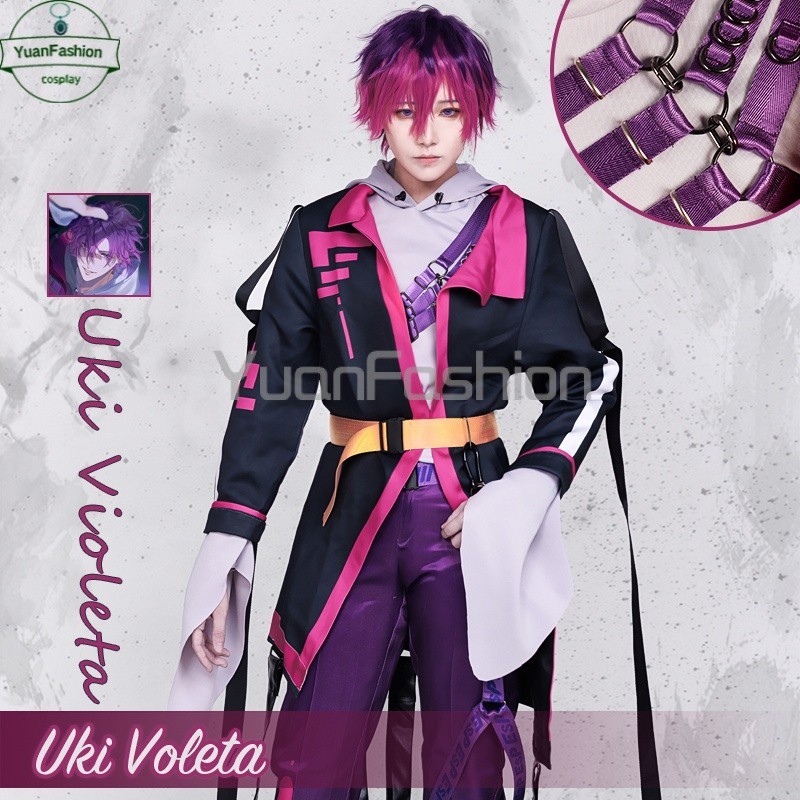 [Ready Stock] NIJISANJI Vtuber Luxiem Uki Violeta cosplay Costume Suit ...
